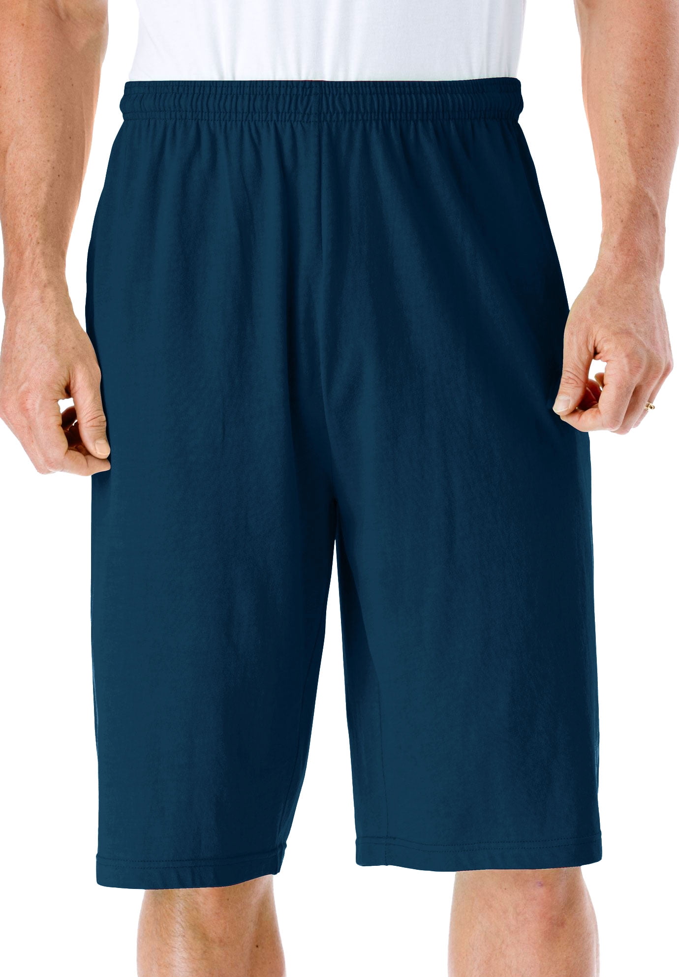 KingSize Men's Big & Tall Lightweight Extra Long Jersey Shorts ...