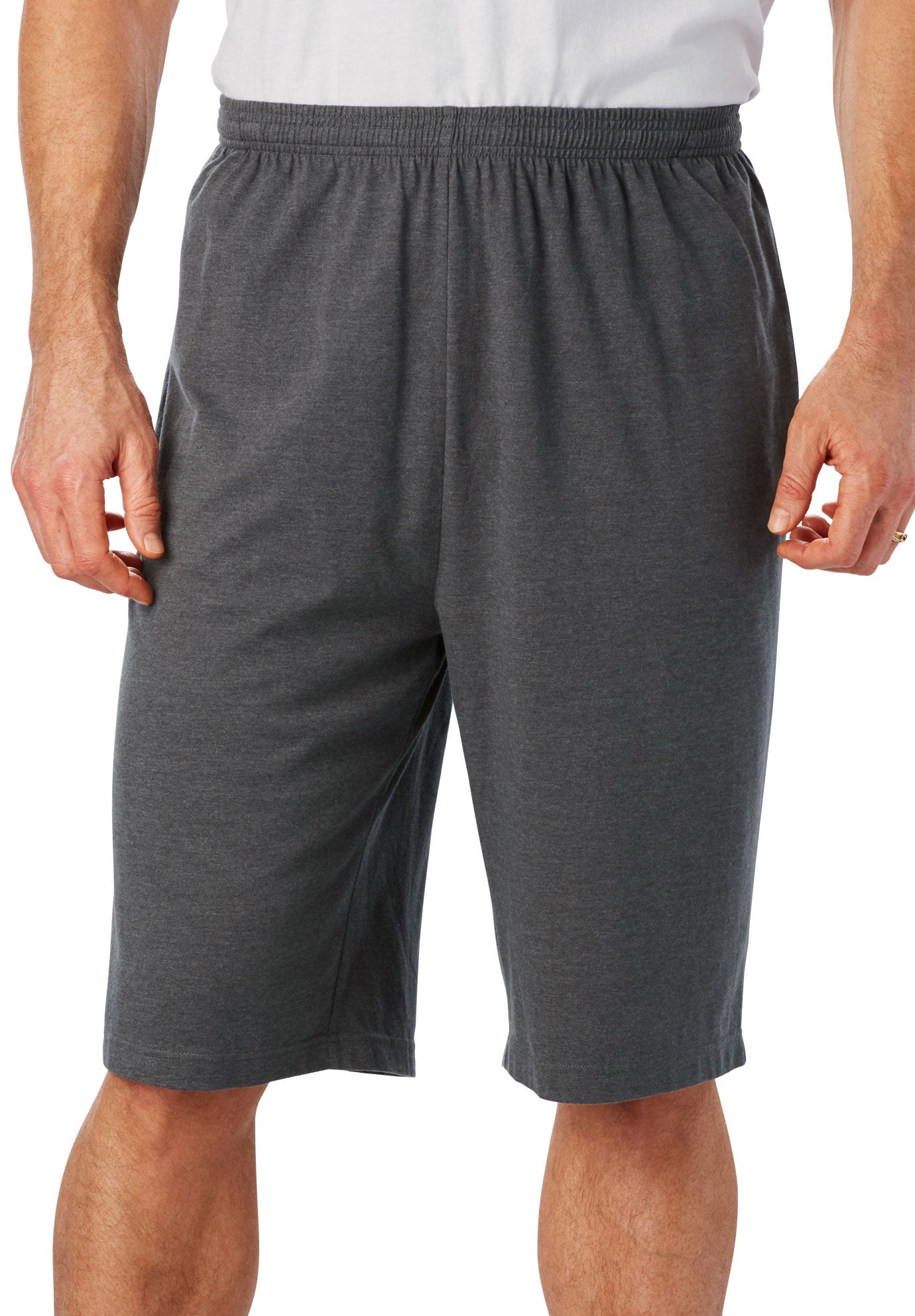 KingSize Men's Big & Tall Lightweight Extra Long Jersey Shorts ...