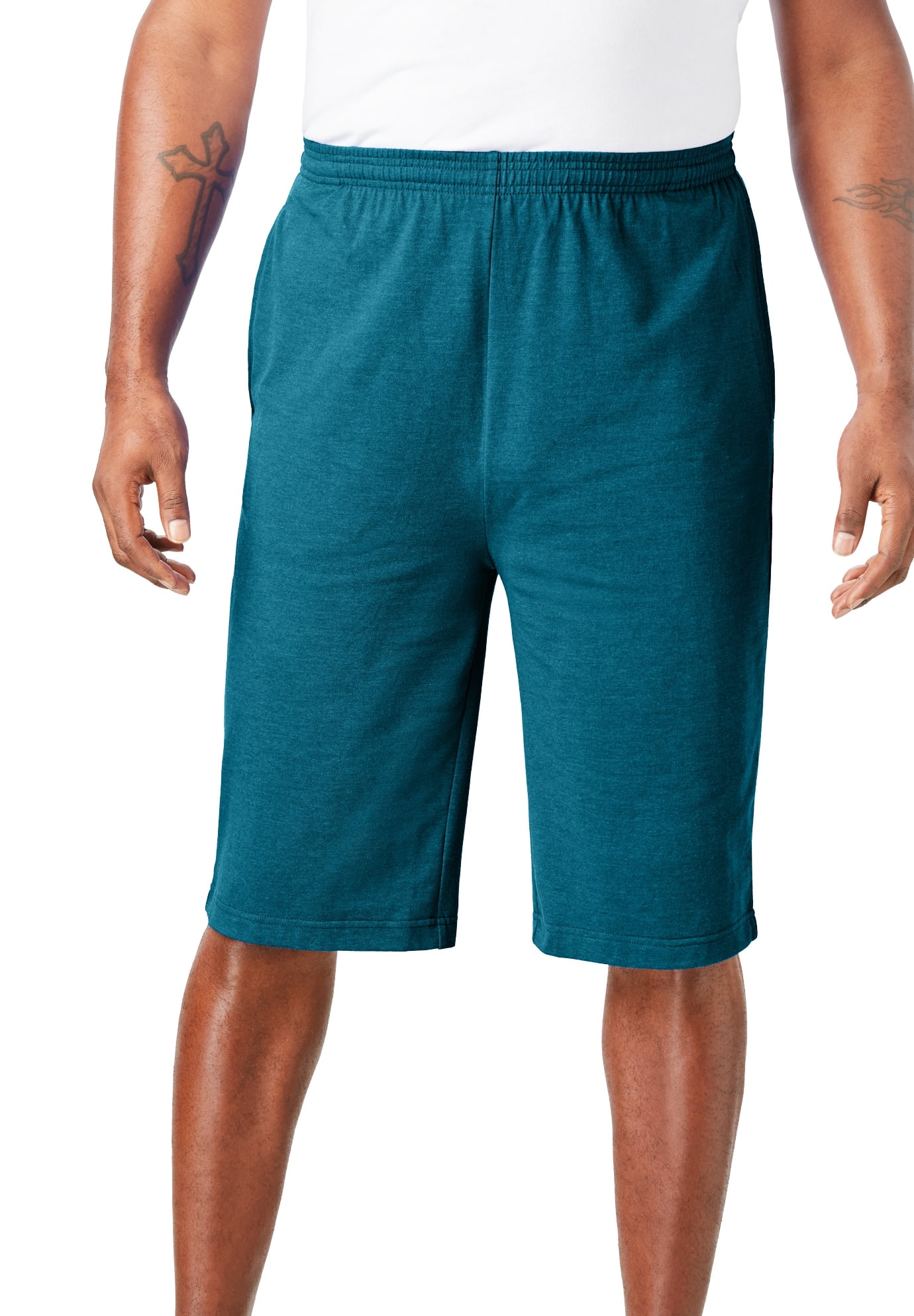 KingSize Men's Big & Tall Lightweight Extra Long Jersey Shorts ...