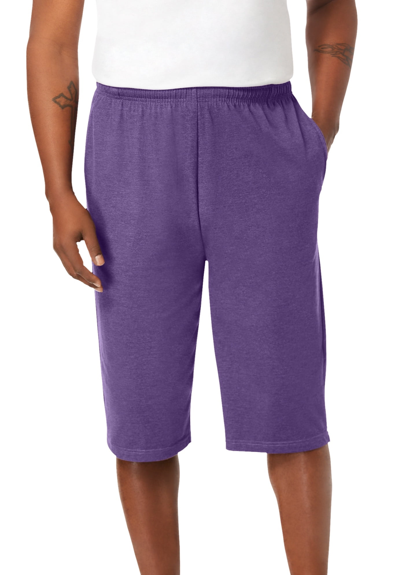 KingSize Men's Big & Tall Lightweight Extra Long Jersey Shorts ...