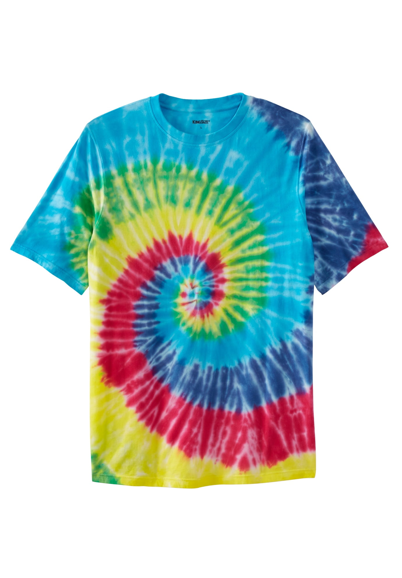 KingSize Men's Big & Tall Lightweight Tie-Dye Crewneck Tee - Walmart.com