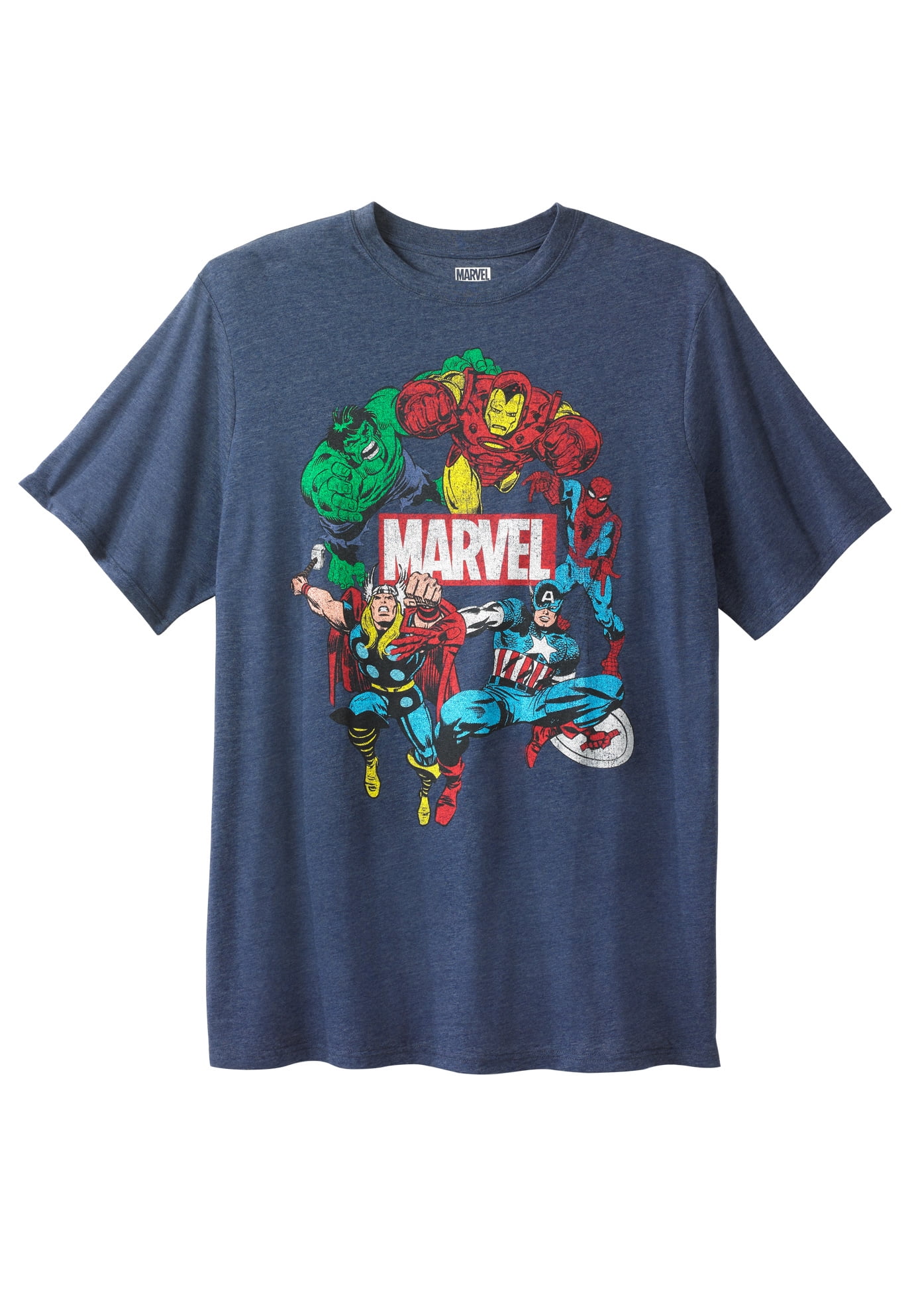 KingSize Men's Big & Tall Marvel Comic Graphic Tee - 4XL, Marvel Group ...