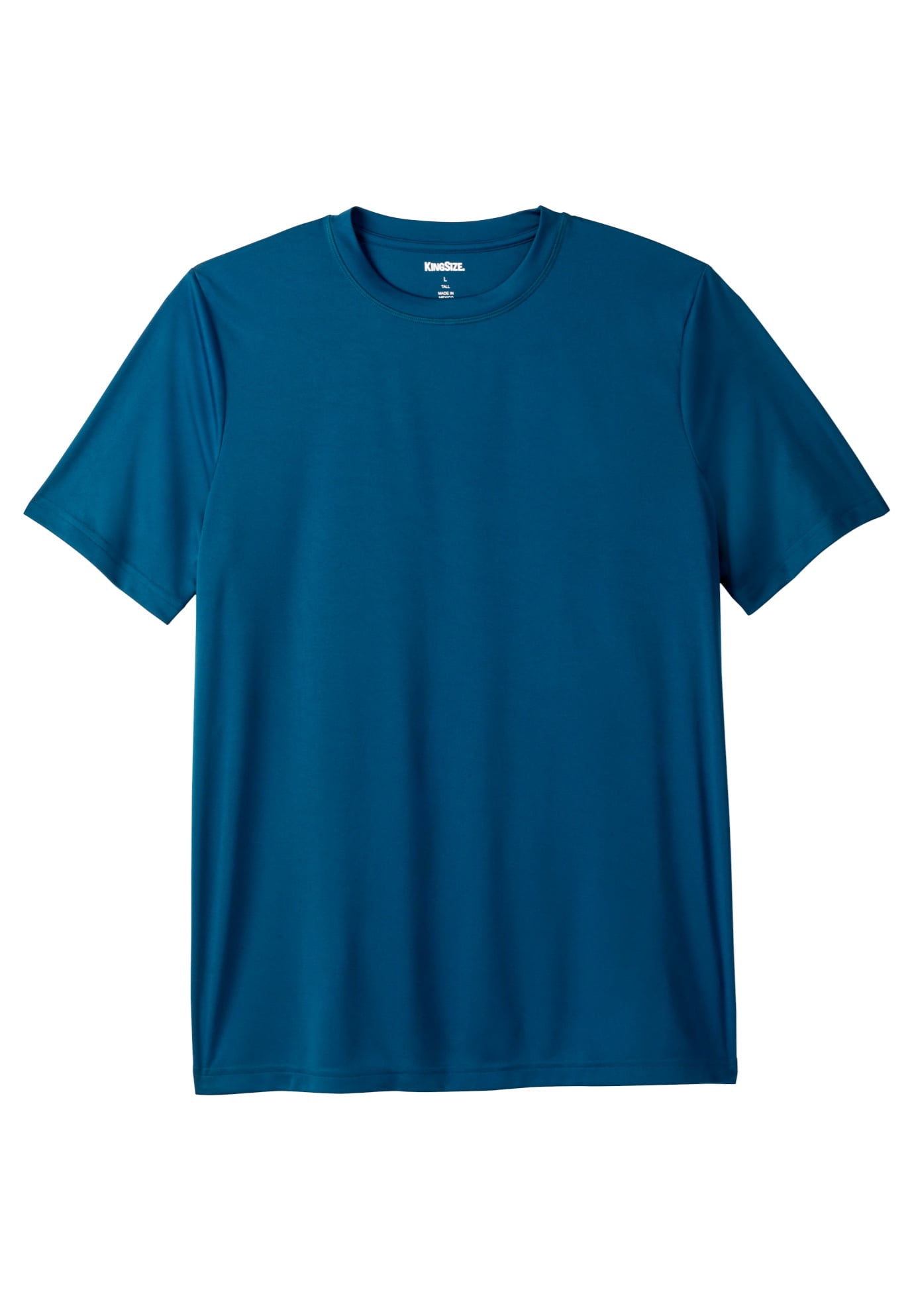 KingSize Men's Big & Tall No Sweat Crewneck Tee - Walmart.com