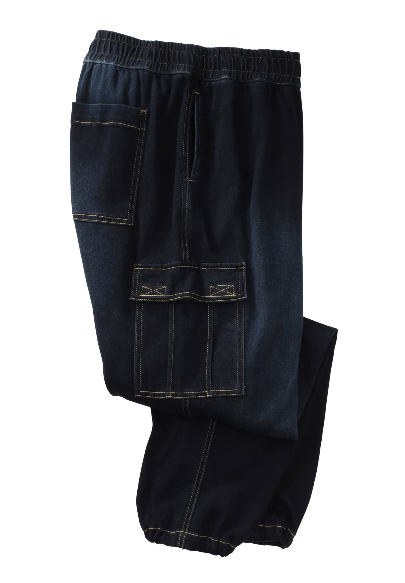 KingSize Men's Big & Tall Pull-On Adjustable Denim Sweats - Walmart.com
