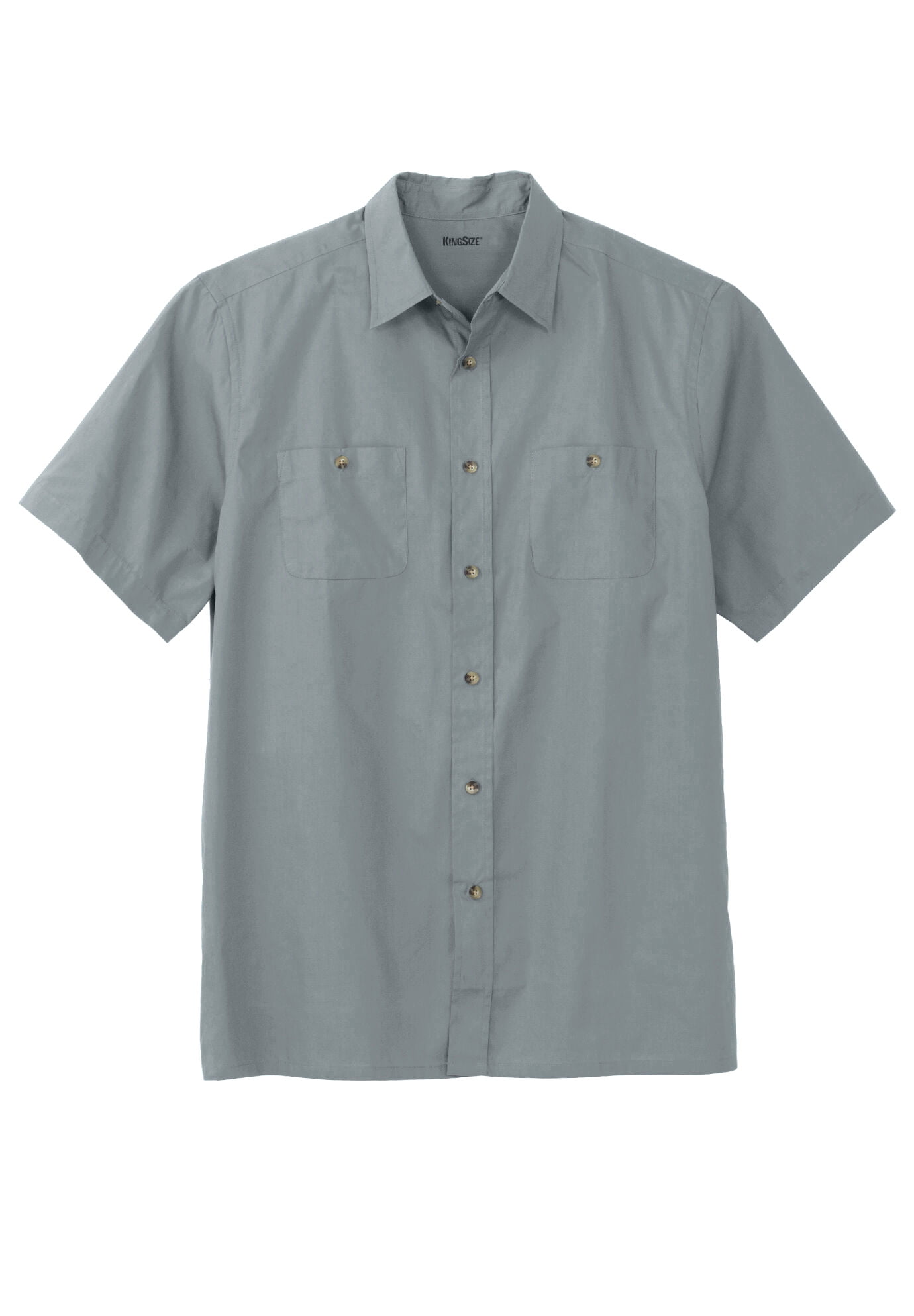 KingSize Men's Big & Tall Short-Sleeve Pocket Sport Shirt - Walmart.com