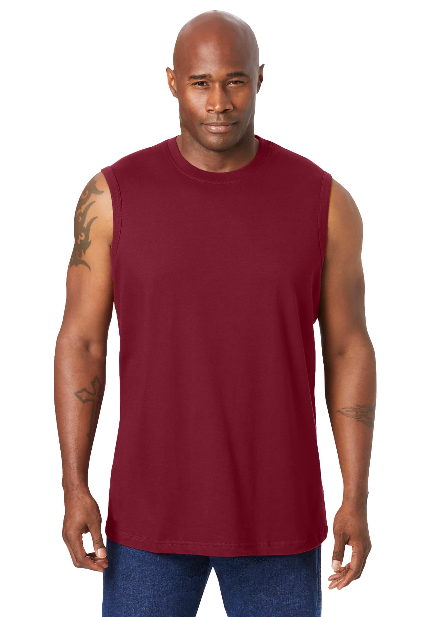 KingSize Men's Big & Tall Shrink-Less Lightweight Muscle T-Shirt ...