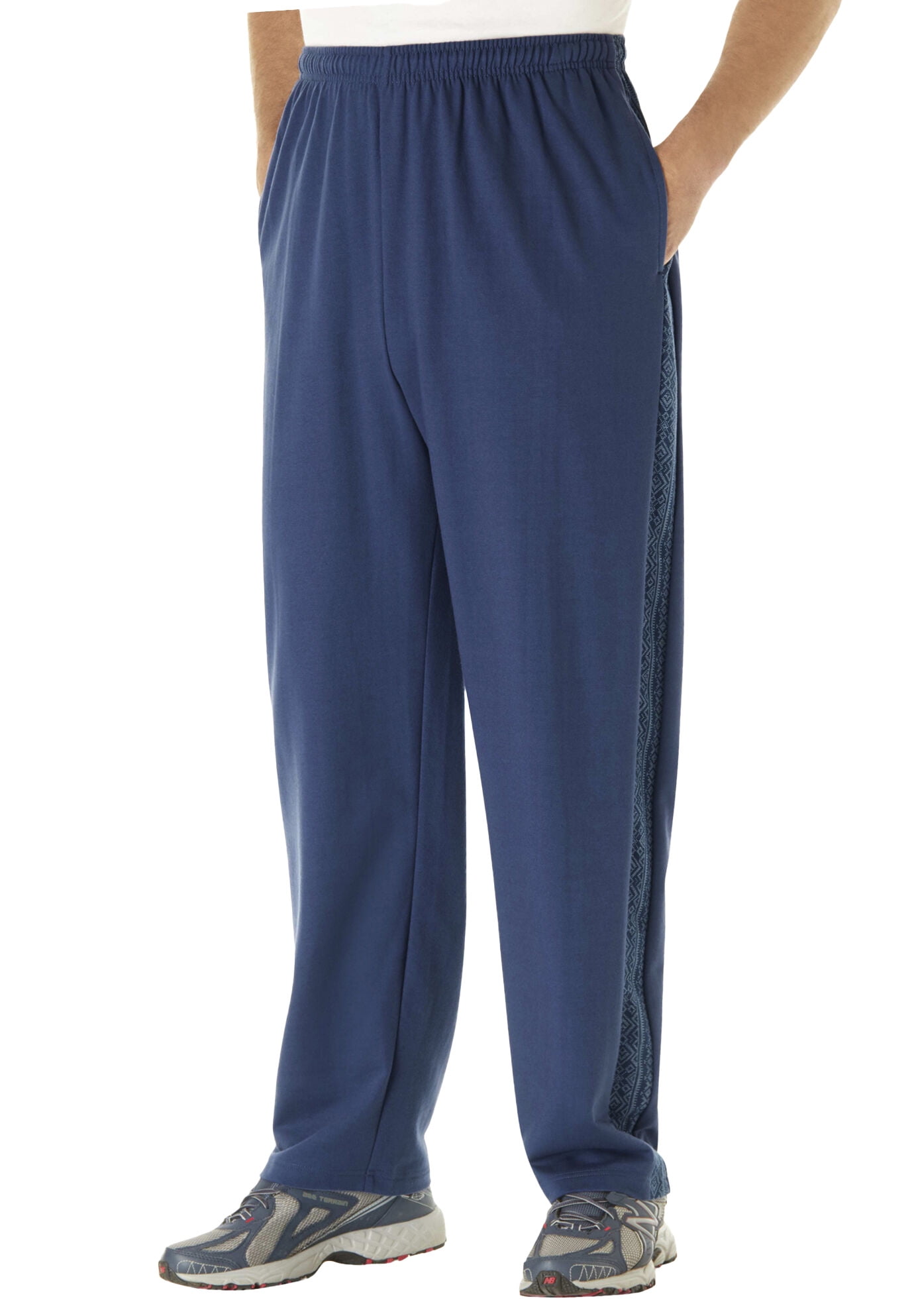 KingSize Big & Tall Men's French Terry Snow Lodge Sweatpants with ...