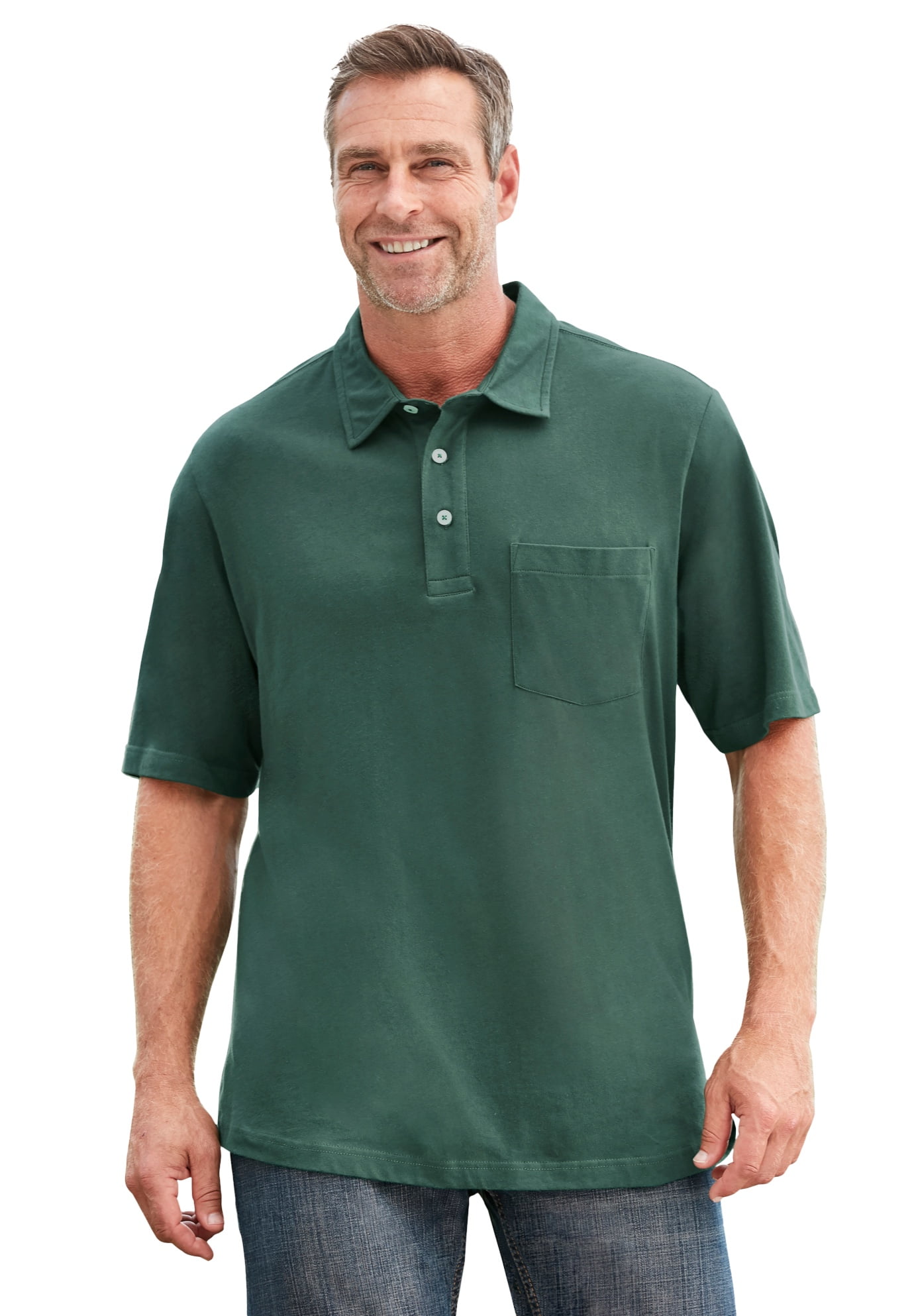 KingSize Men's Big & Tall Ultra-Lightweight Polo - Walmart Business ...