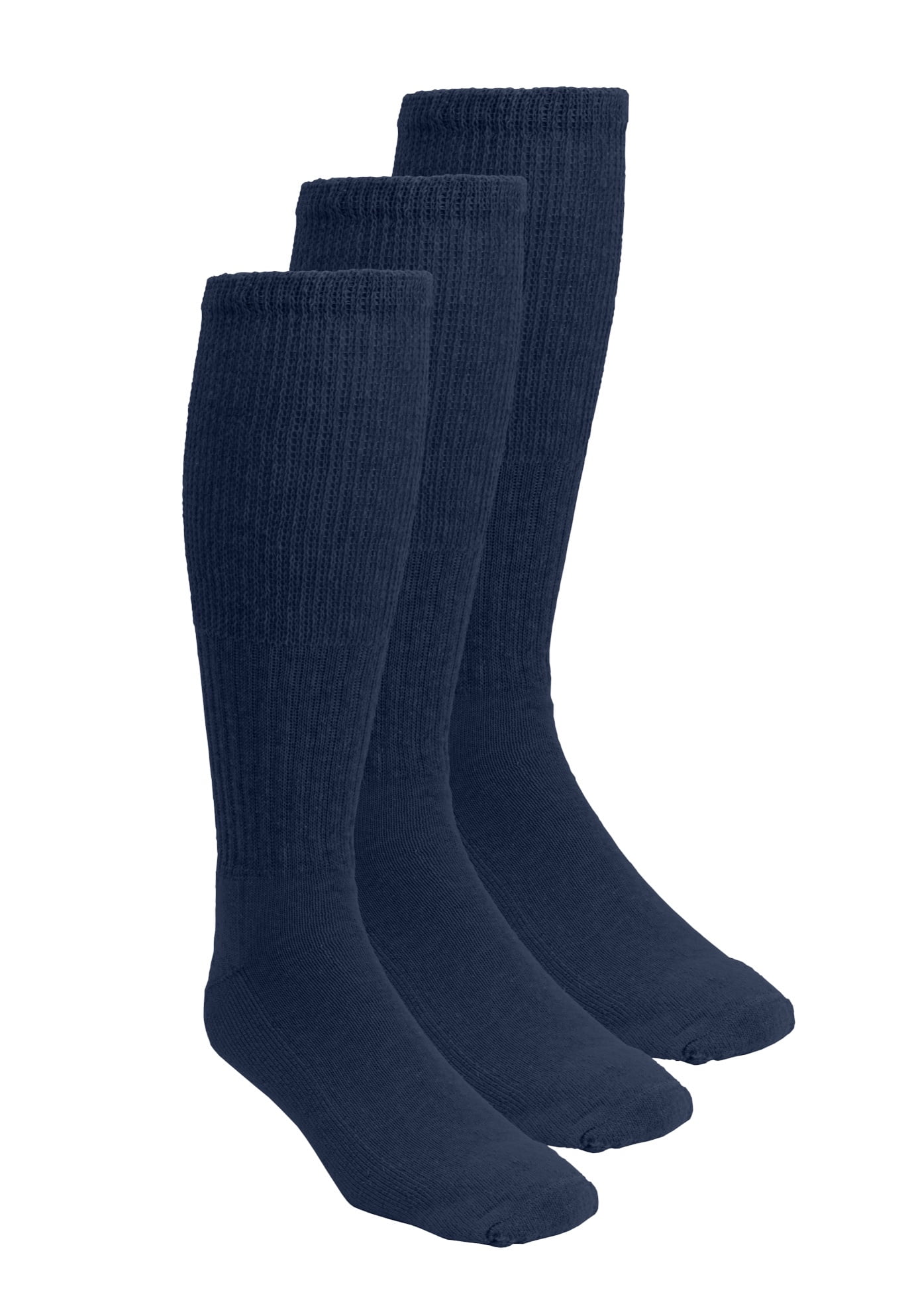 KingSize Men's Diabetic Over-The-Calf Extra Wide Socks 3-Pack - Walmart.com