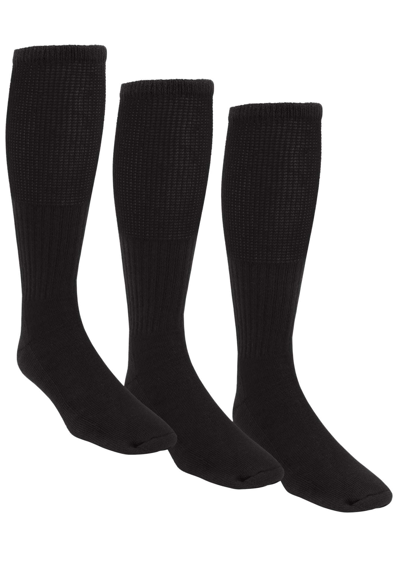 KingSize Men's Diabetic Over-The-Calf Extra Wide Socks 3-Pack - Walmart.com