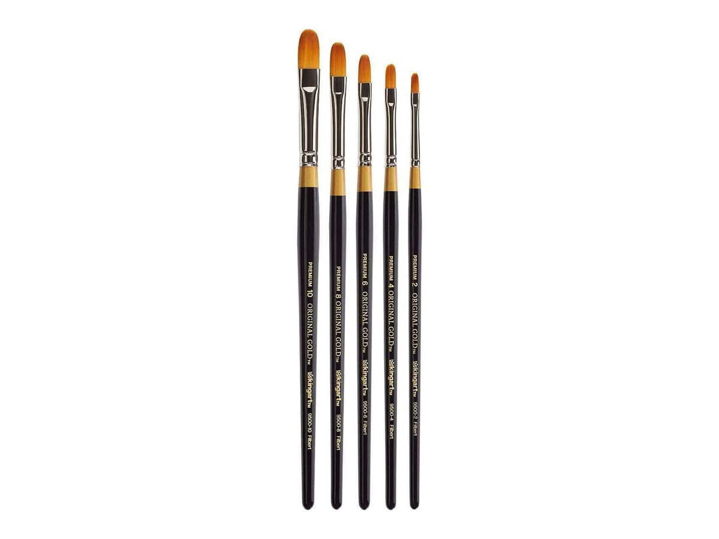 Kingart Original Gold® 9500 Filbert Series, Premium Golden Taklon ...