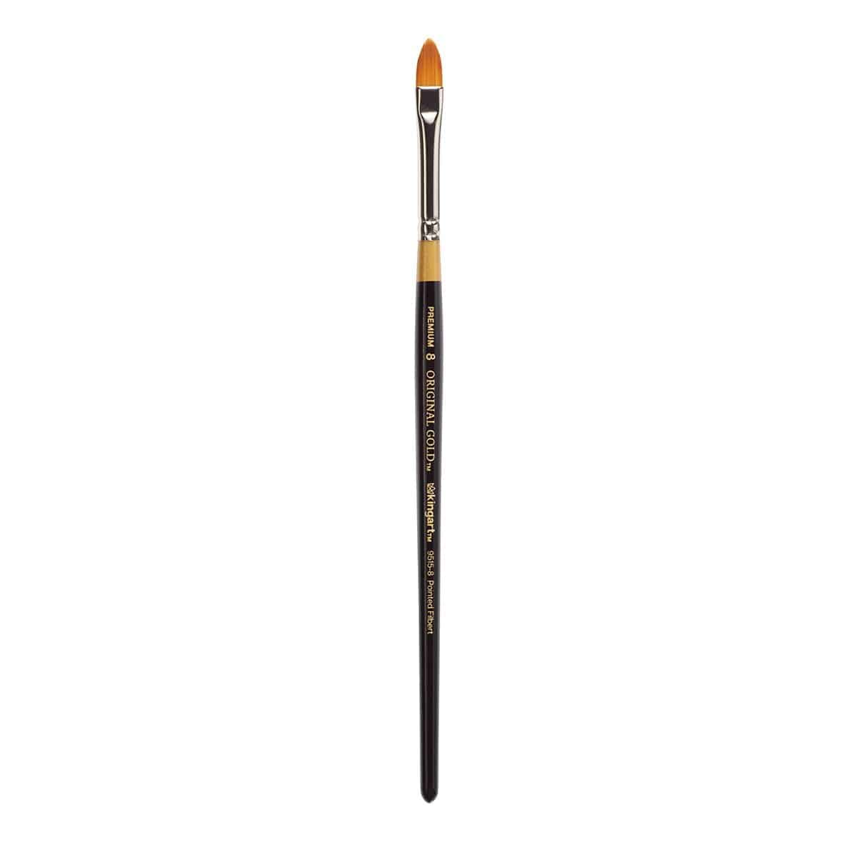 Kingart Original Gold Premium - Paint brush - pointed filbert - size: 8 ...