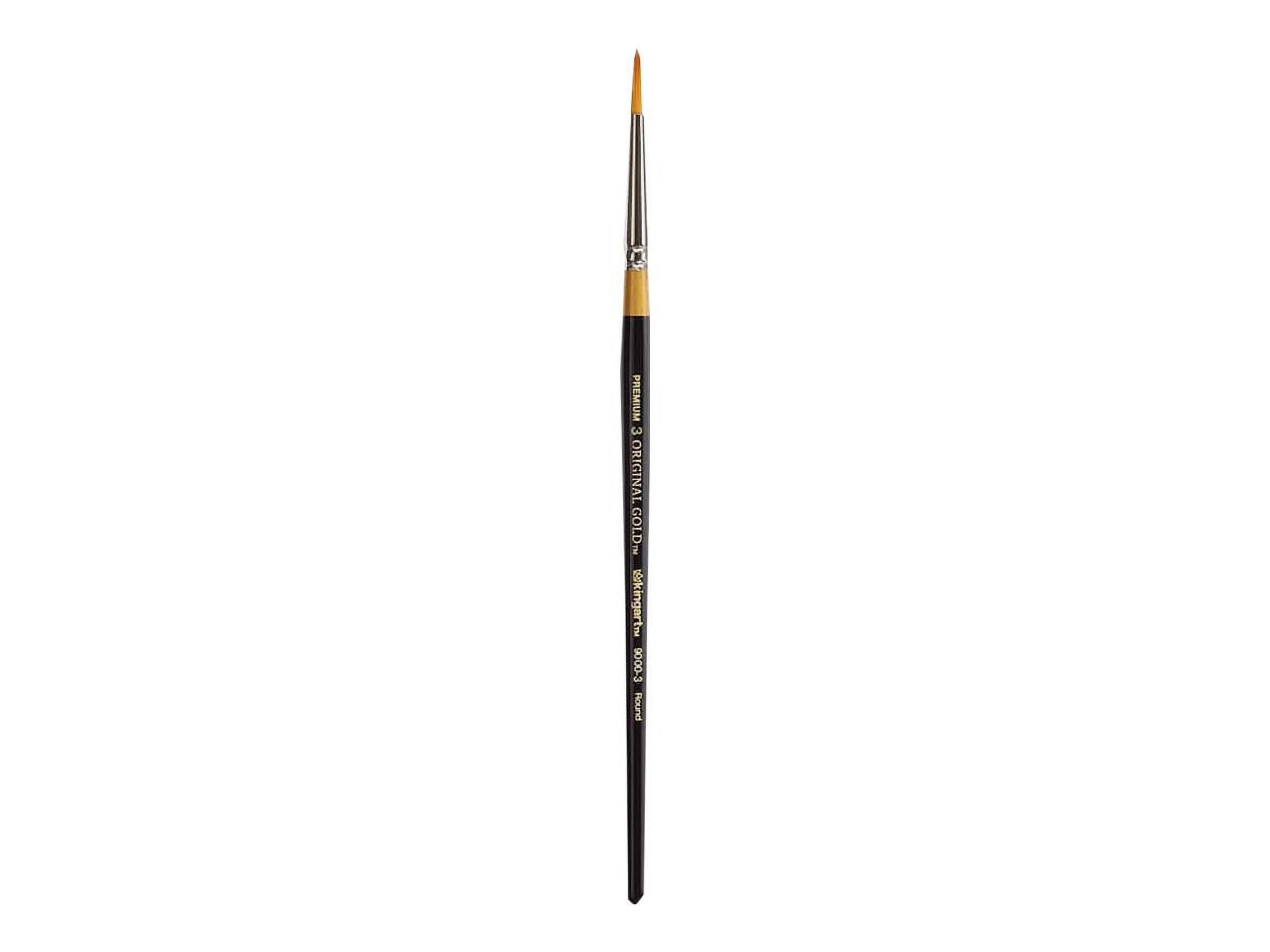 Kingart Original Gold Premium - Paint brush - round - size: 3 - Walmart.com