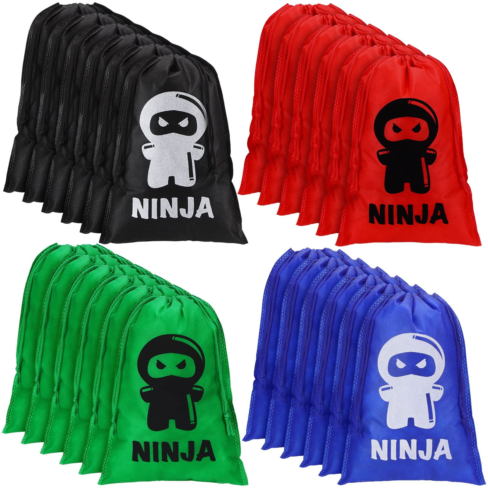 Kingdder Ninja Party Favor Bags Warrior BSL1 Treat Goodie Candy ...