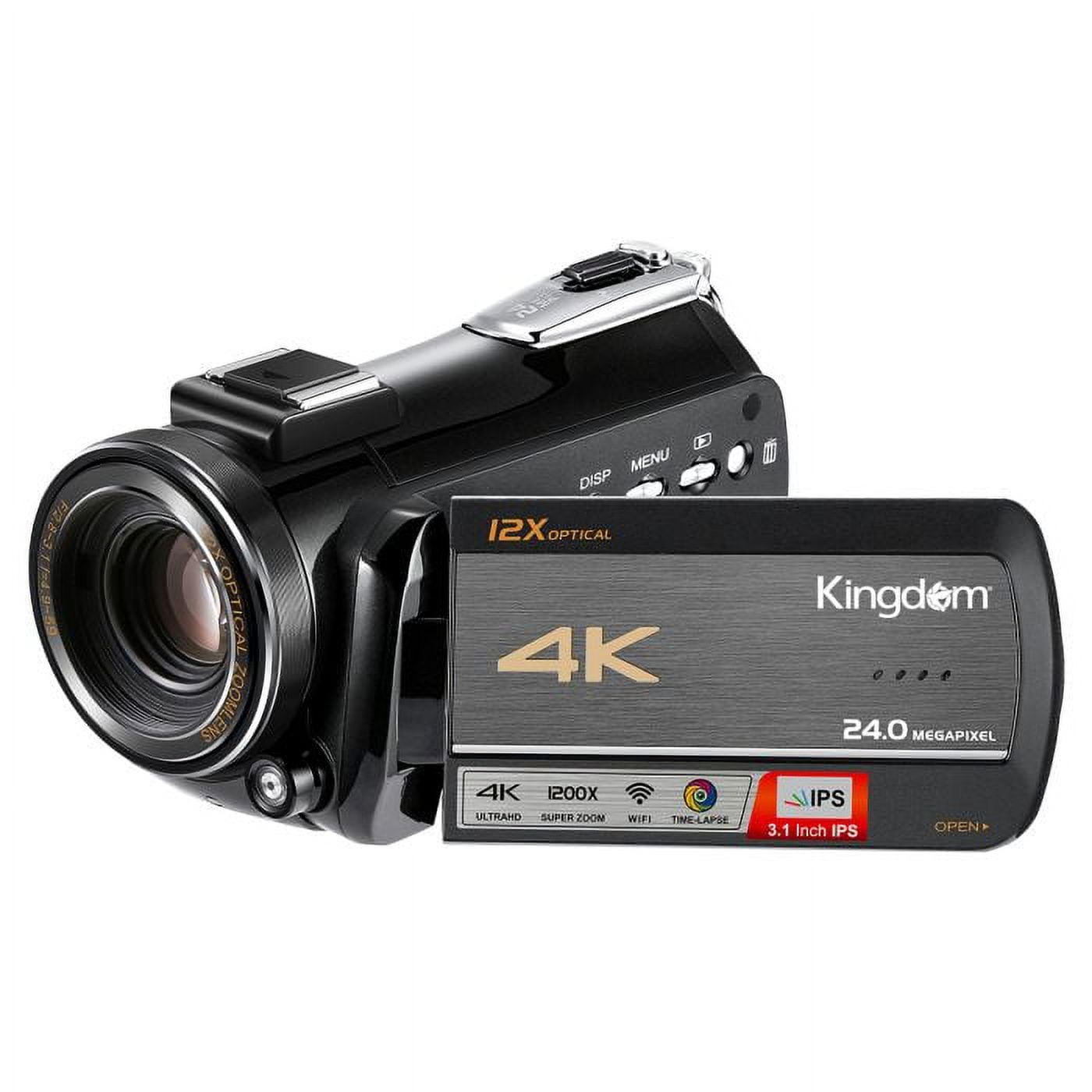 Kingdom 4K Ultra HD 12x Optical Zoom Camera - Walmart.com