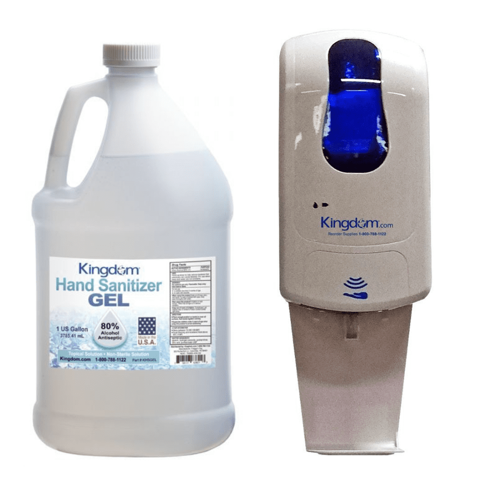 Kingdom Automatic Touchless Hand Sanitizer Dispenser with 3 Adjustable ...
