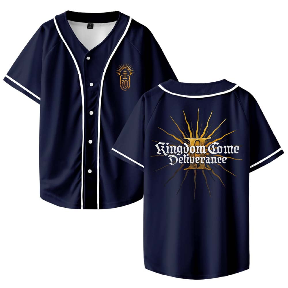 Kingdom Come Deliverance II Baseball Jersey Shirt V-Neck Women Men ...