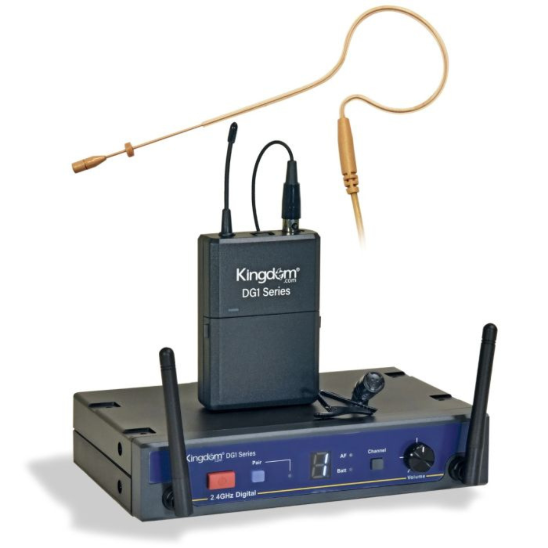 Kingdom DG1 Series Digital Lavalier Mic System (Earworn Included ...