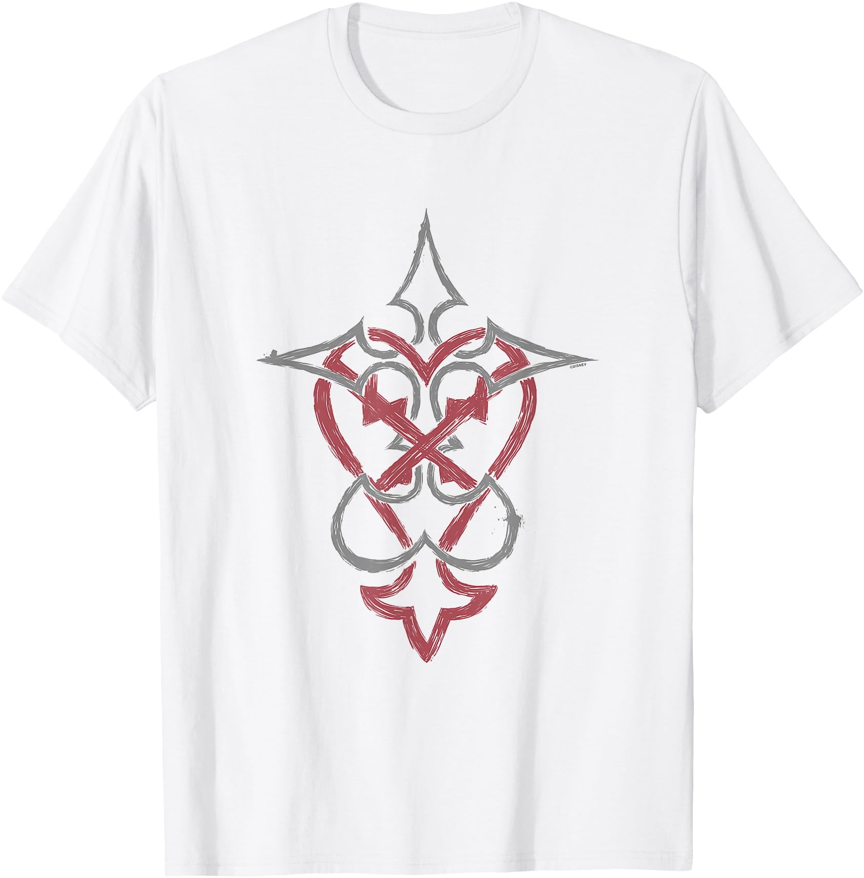 Kingdom Hearts Mixed Crossed Key Dual Tone Logo DTG Print Unisex T ...