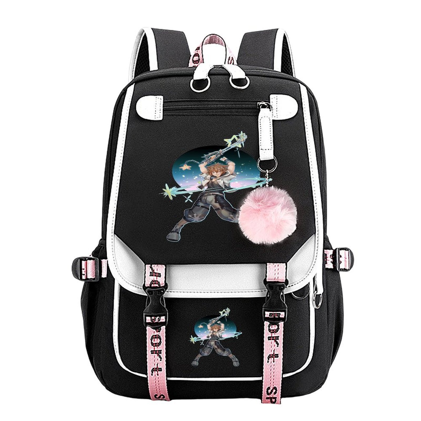 Kingdom Hearts Outdoor Travel Backpack Double Shoulder Bag School Bag ...