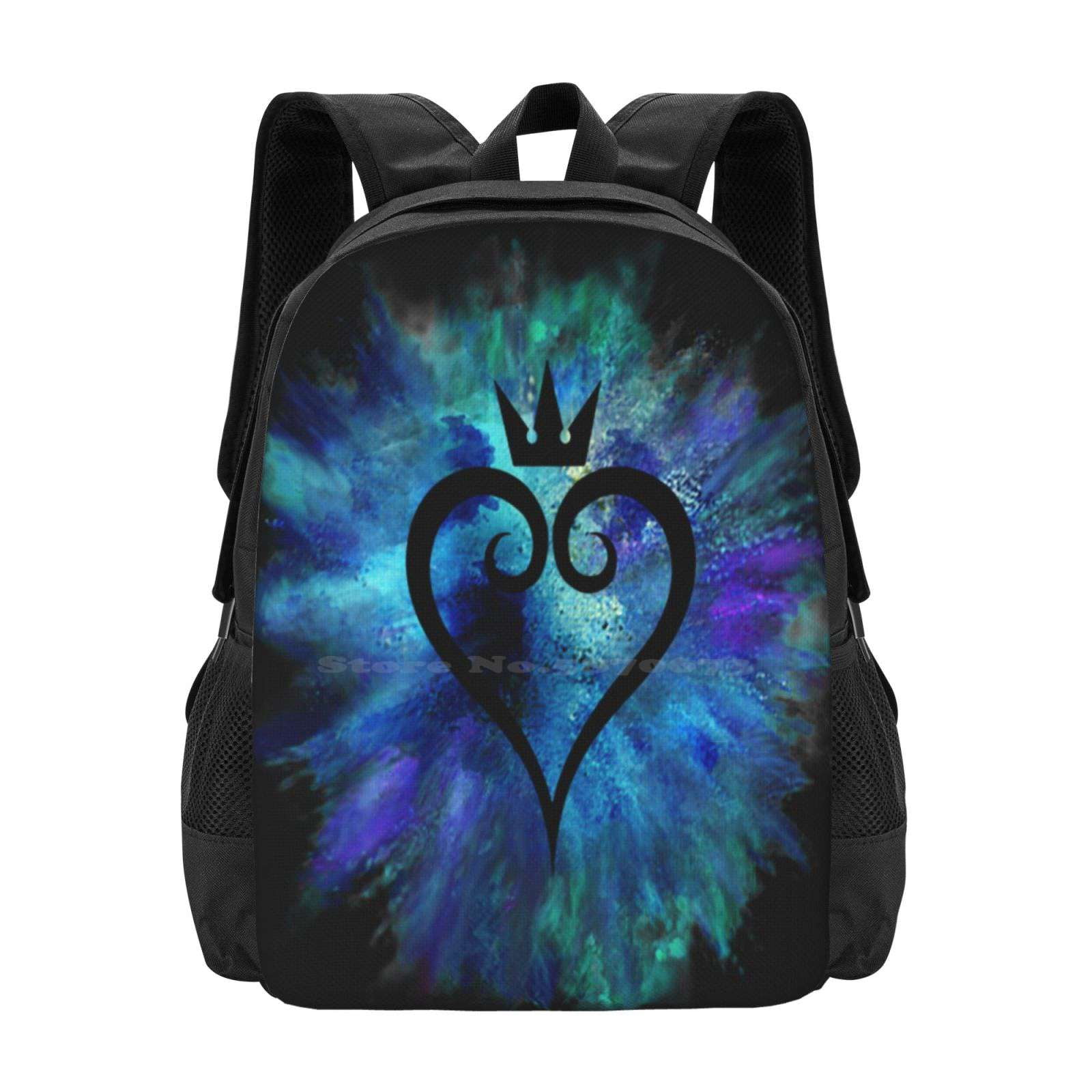 Kingdom Hearts Pattern Design Laptop Travel Bags Kingdomhearts Sora ...