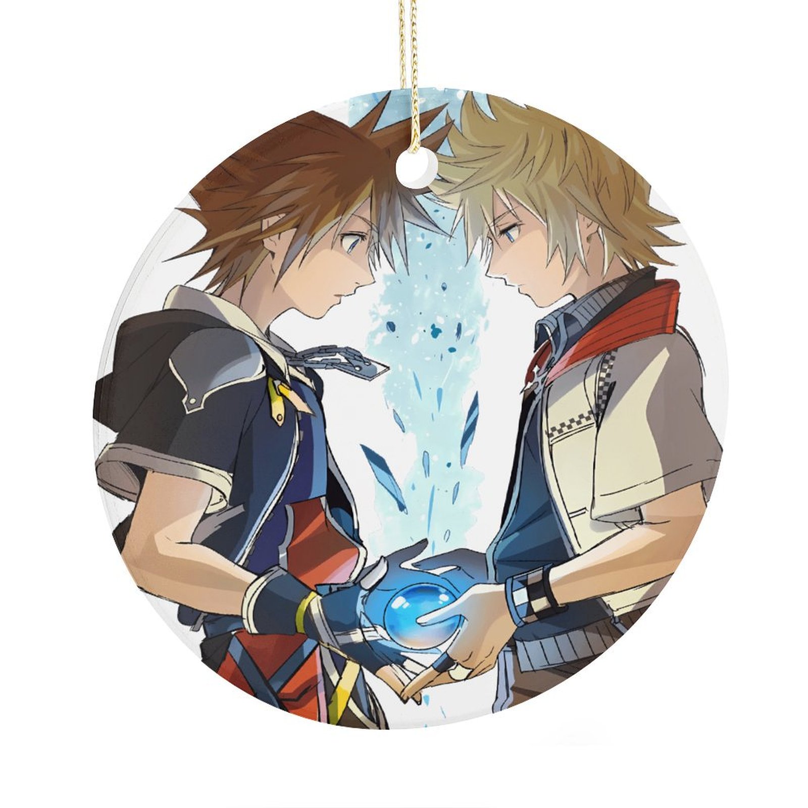 Kingdom Hearts Sora Circular Pendant Ceramic Ornaments Circular Rings ...