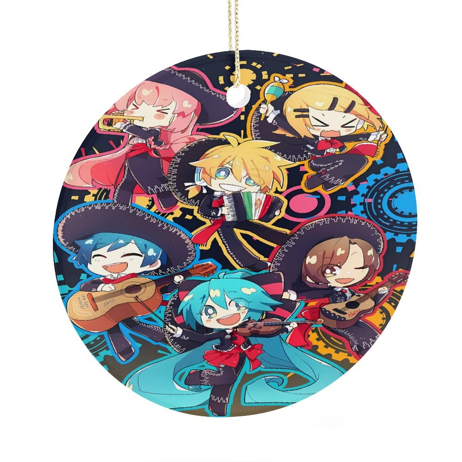 Kingdom Hearts Sora Circular Pendant Ceramic Ornaments Circular Rings ...