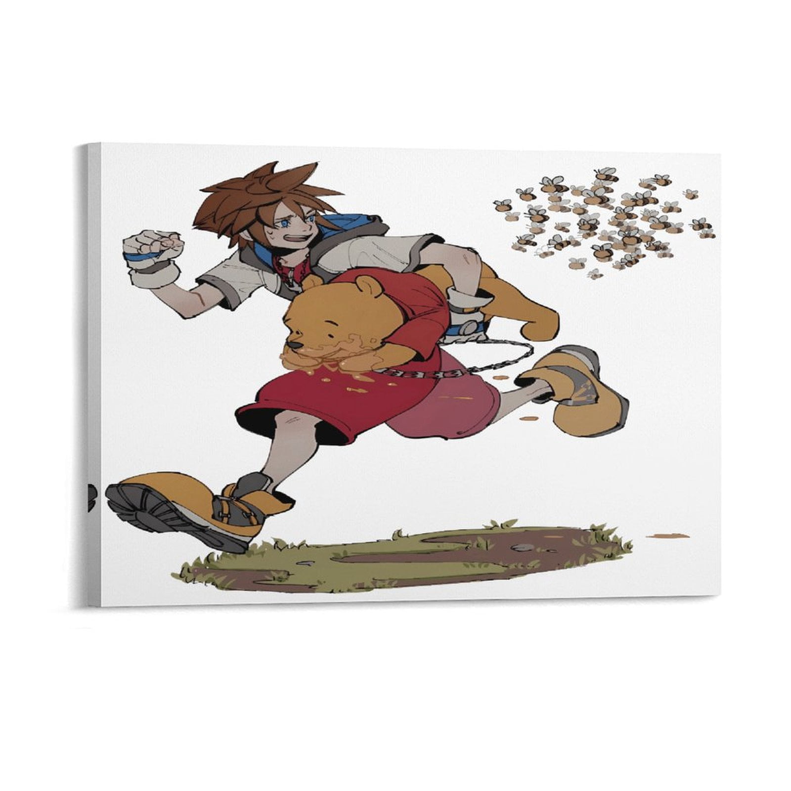 Kingdom Hearts Sora Inner Frame Decorative Canvas Painting Hanging ...