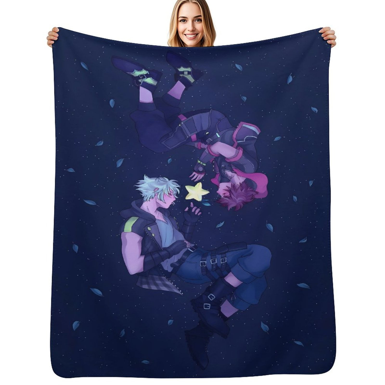 Kingdom Hearts Sora Lamb Fur Blanket Soft And Thick Small Blanket Wall-Hanging Decorative Item ...