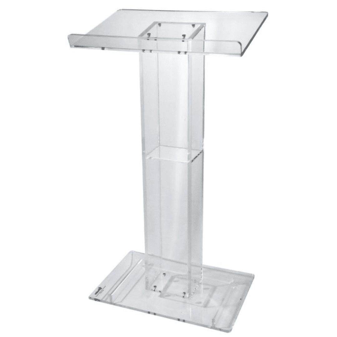 Kingdom Idaho Acrylic Pulpit with Shelf | Durable and Stylish Podium ...