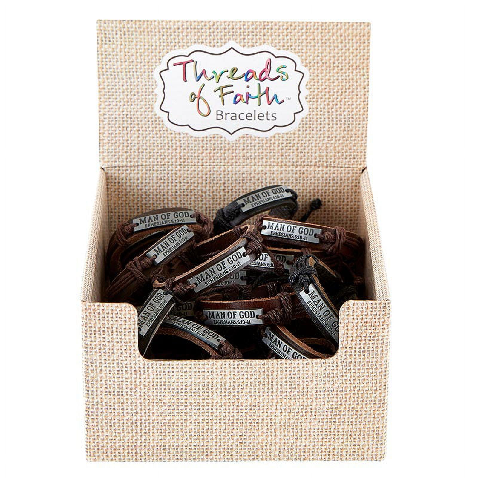 CB Gift N1432 Threads of Faith & Man of God Devotional Bracelet - 24 ...
