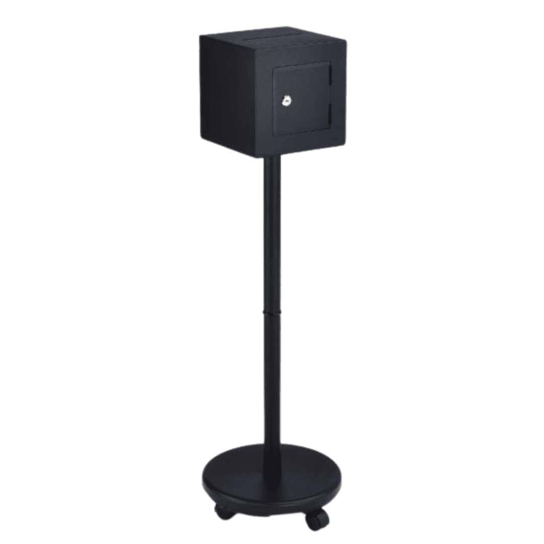 Kingdom KMCB8 Metal Collection Box with wheels-Secure & Mobile Donation ...