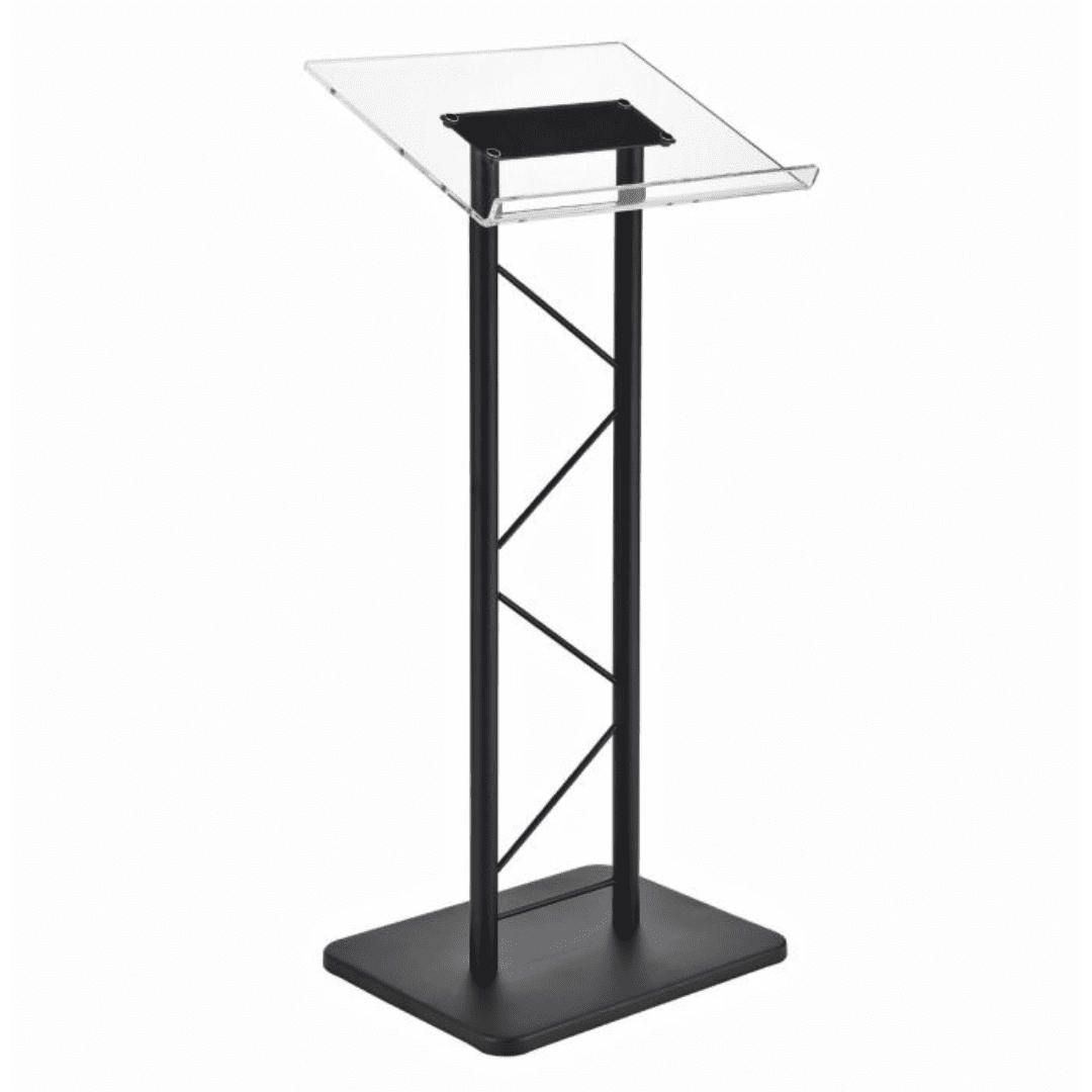 Kingdom KML15TA Modern & Stylish Acrylic and Metal Podium (43.4" Height ...