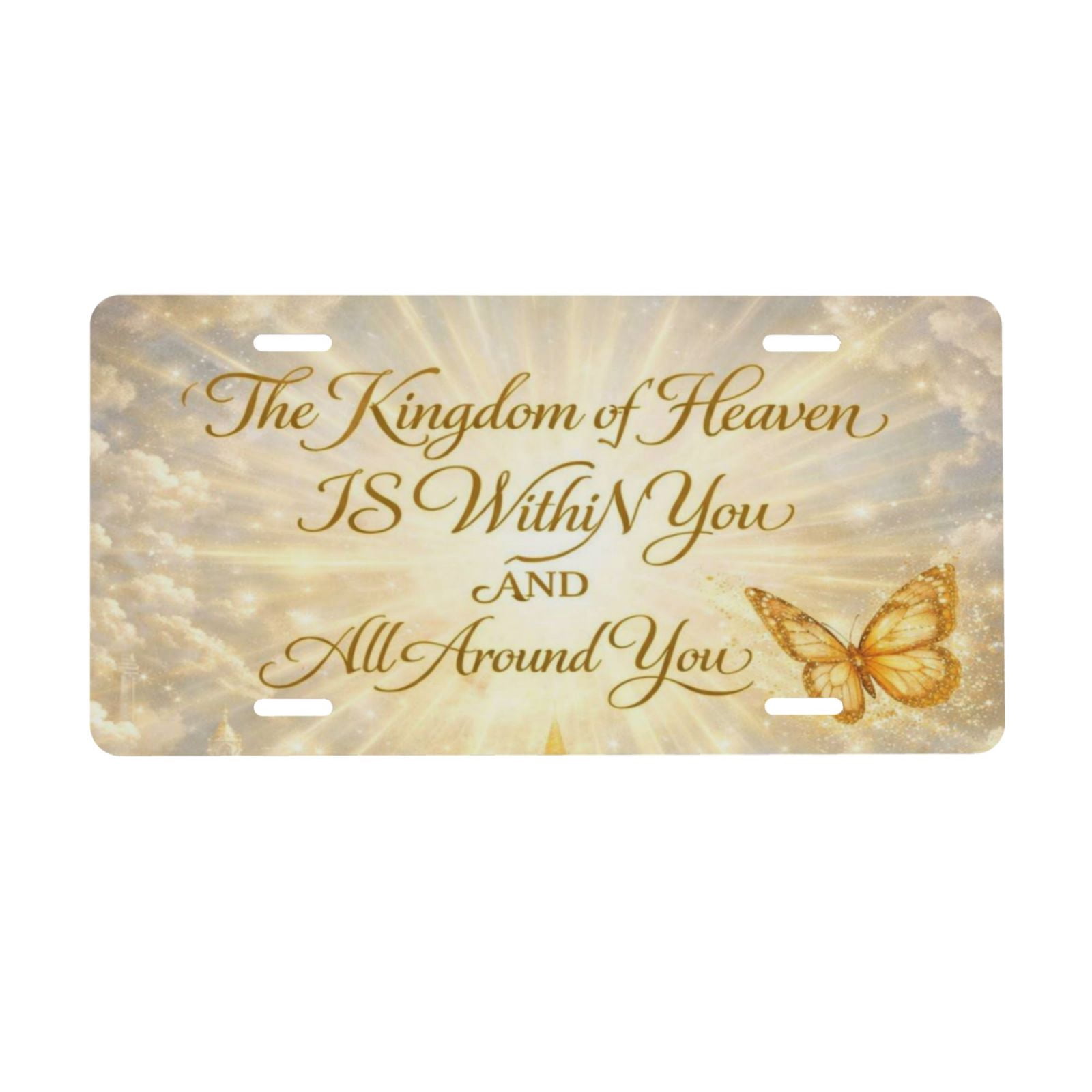 Kingdom Of Heaven Within You License Plate, Car Front License Plates ...