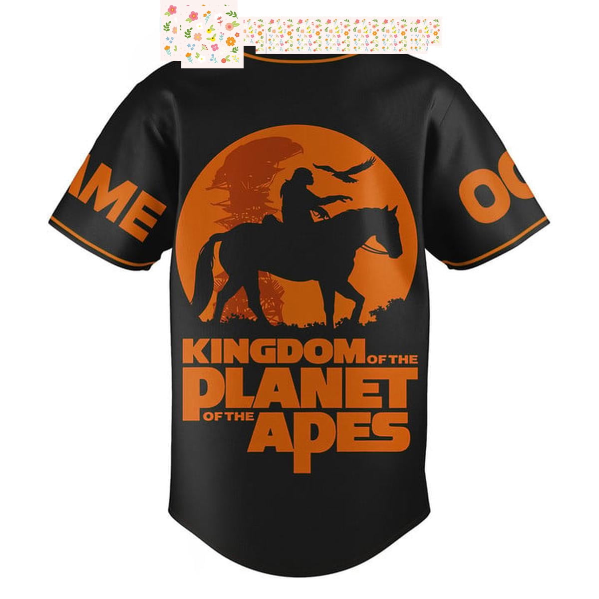 Kingdom Of The Planet Of The Apes Personalized Baseball Jersey ...