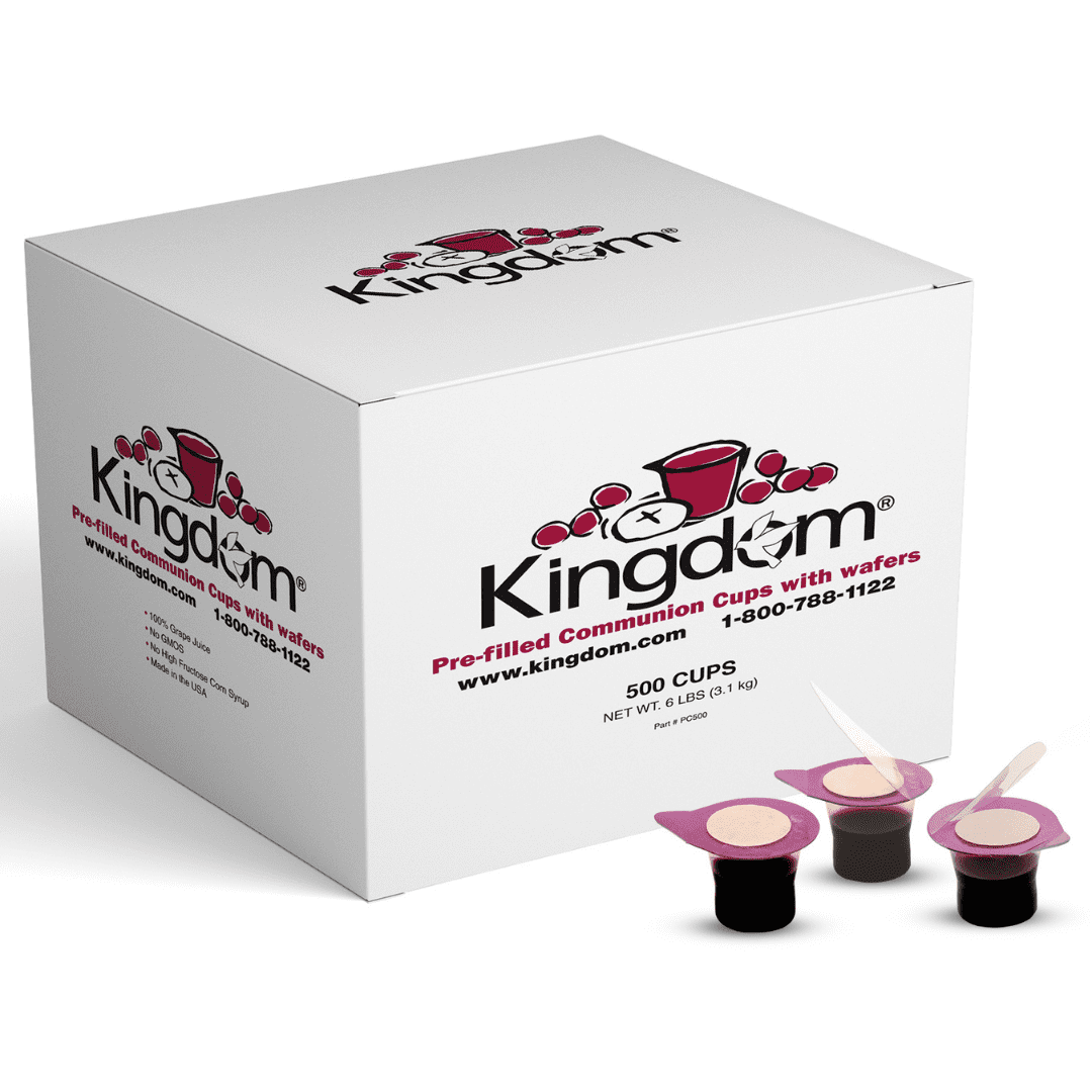 Kingdom Holy Set - Prefilled Communion Cups with Wafers, Single-Serving ...