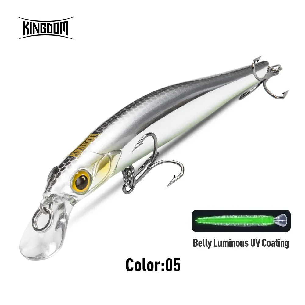 Kingdom Sinking Minnow Bait 60 80 95 105mm Vibrate Sinking Jerkbati ...