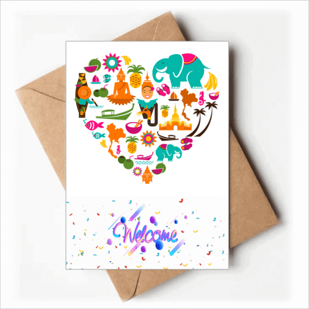 Kingdom of Thailand Thai Traditional Welcome Back Greeting Cards ...