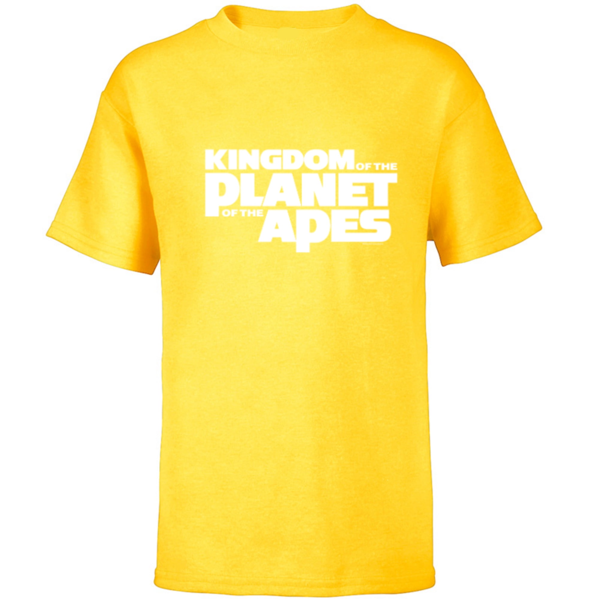 Kingdom of the Planet of the Apes Official Movie Title Logo - Short Sleeve T-Shirt for Kids ...
