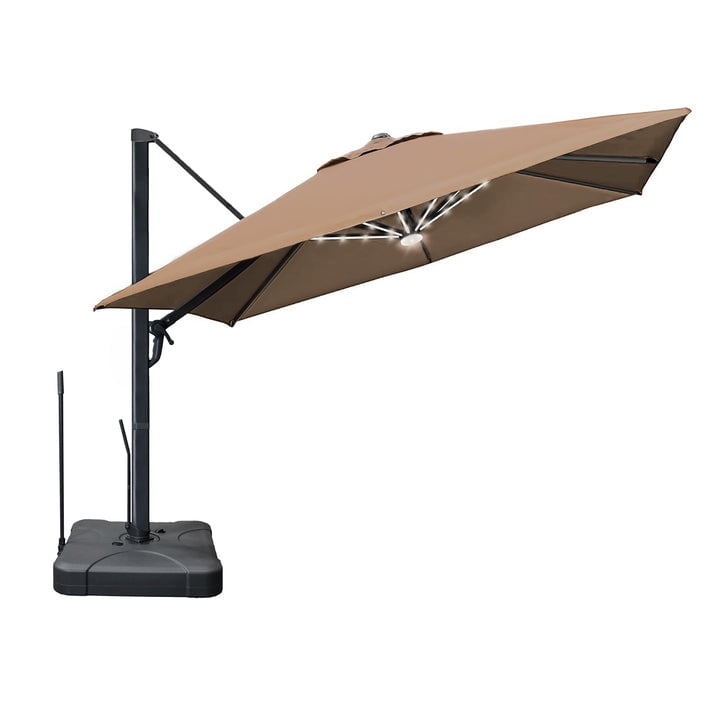 Kinger Home 10 ft Cantilever Patio Umbrella, Large Offset Outdoor ...