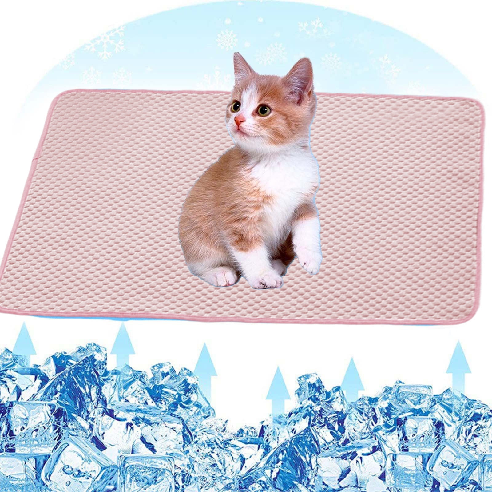 Kingfansion Affordable Family Pick Summer Cooling Mat for Pets & Kids – Absorbent Portable Pad ...