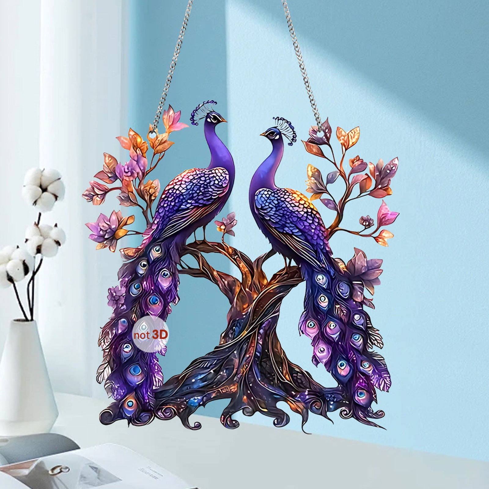 Kingfansion Colorful Phoenix Pendants, Colorful Acrylic Pendants for ...
