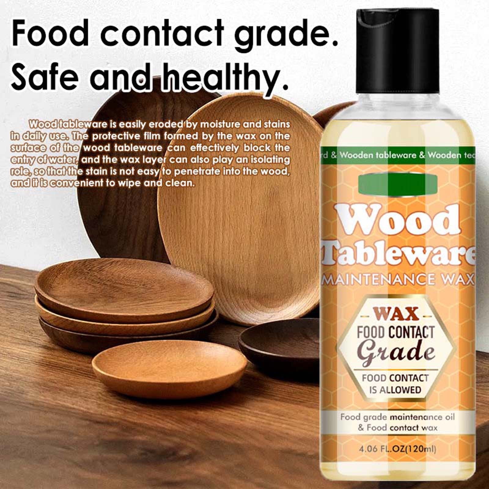 Kingfansion Cutting Board Wax Kit, Carnauba Wax Food-Grade Wood ...