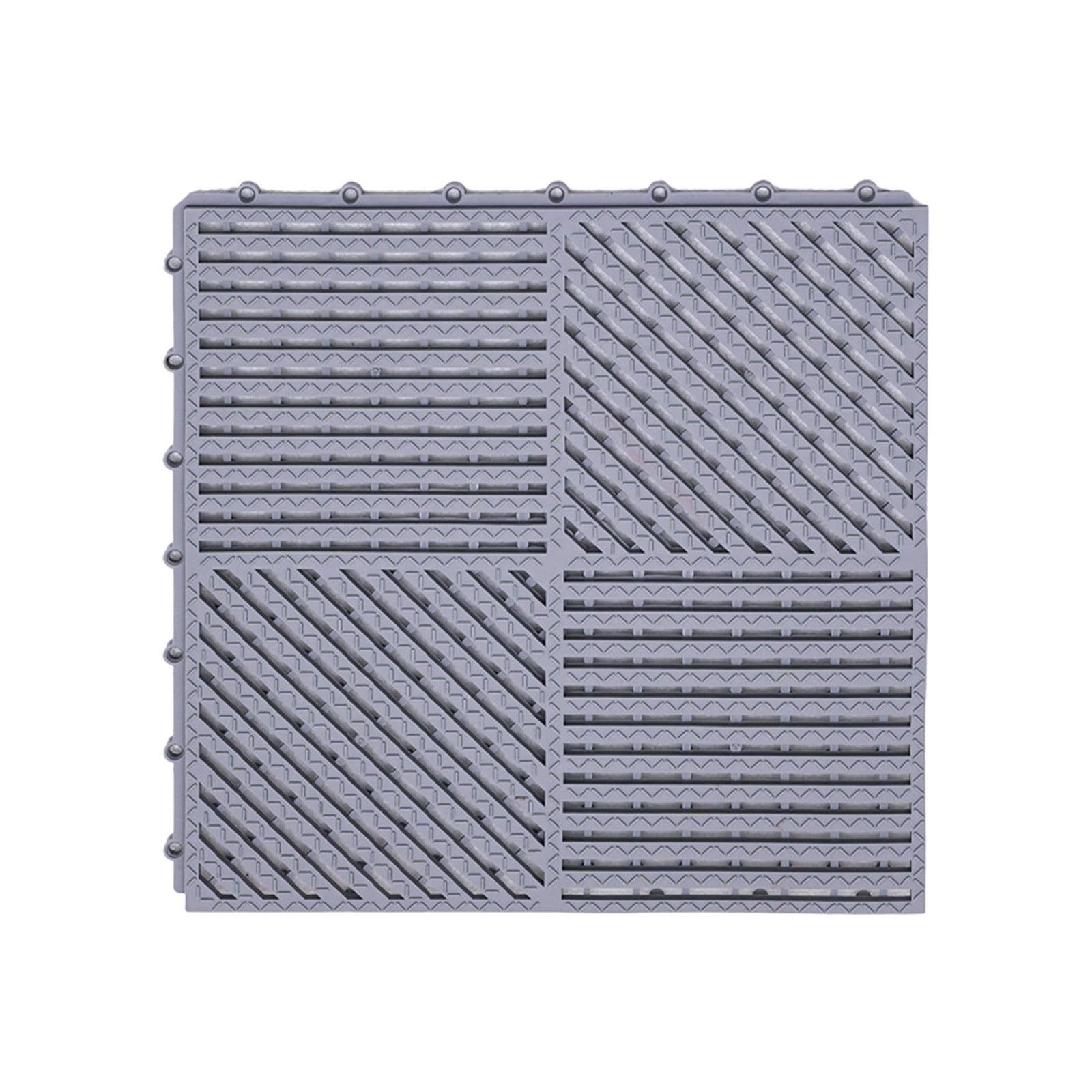 Kingfansion Interlocking Anti-Slip Bath Mat 30x30cm, Modular Waterproof Floor Tiles For Bathroom ...