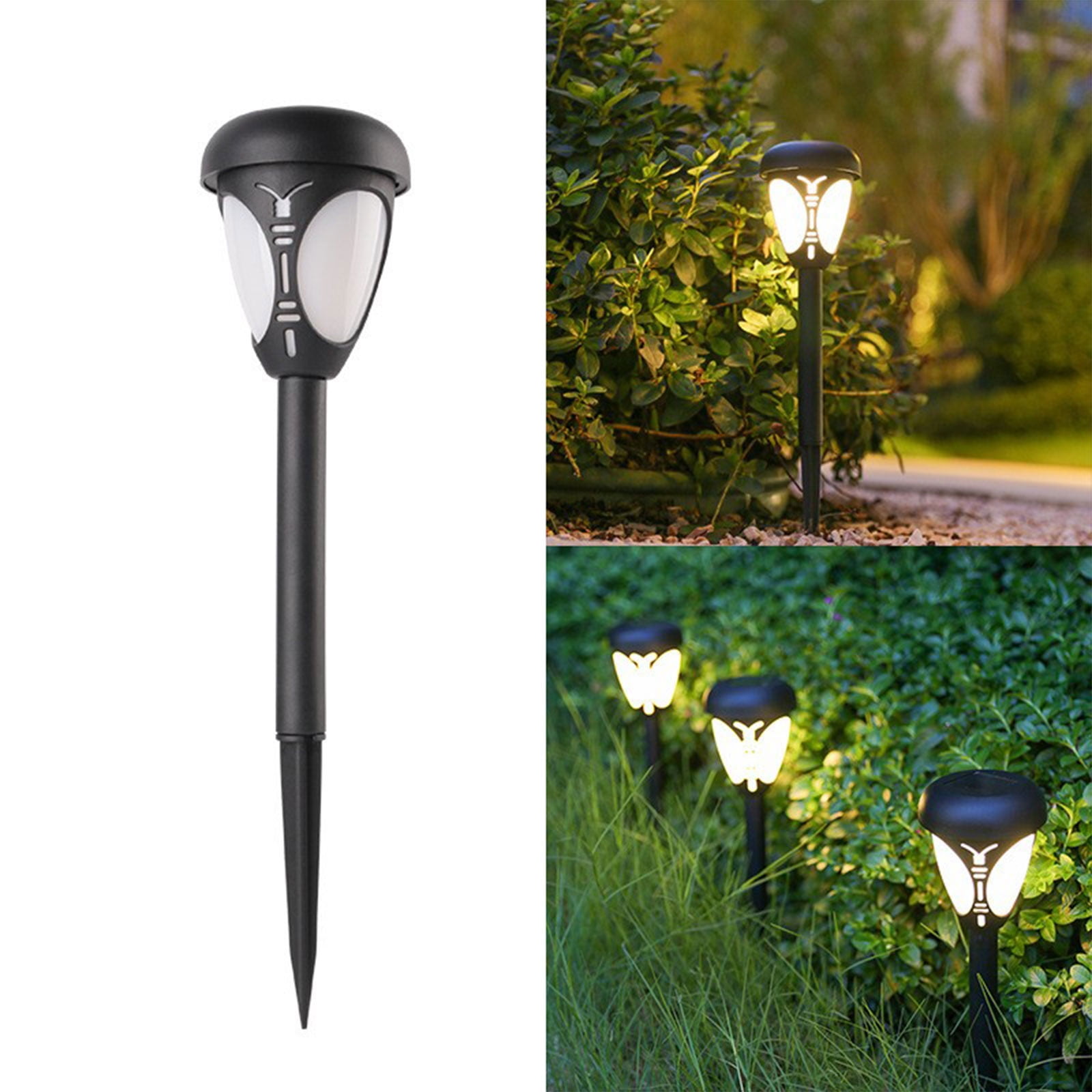 Kingfansion Solar Ground Light With 3 Light Modes, IP65 Waterproof ...
