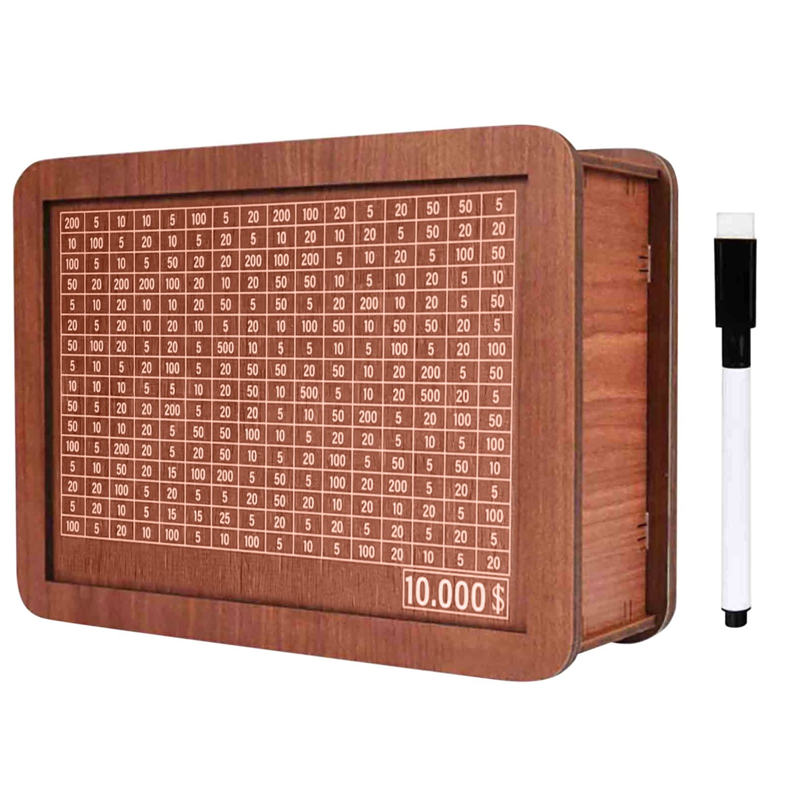 Kingfansion Wooden Money Saving Box With Coin Counter, Cash Storage ...