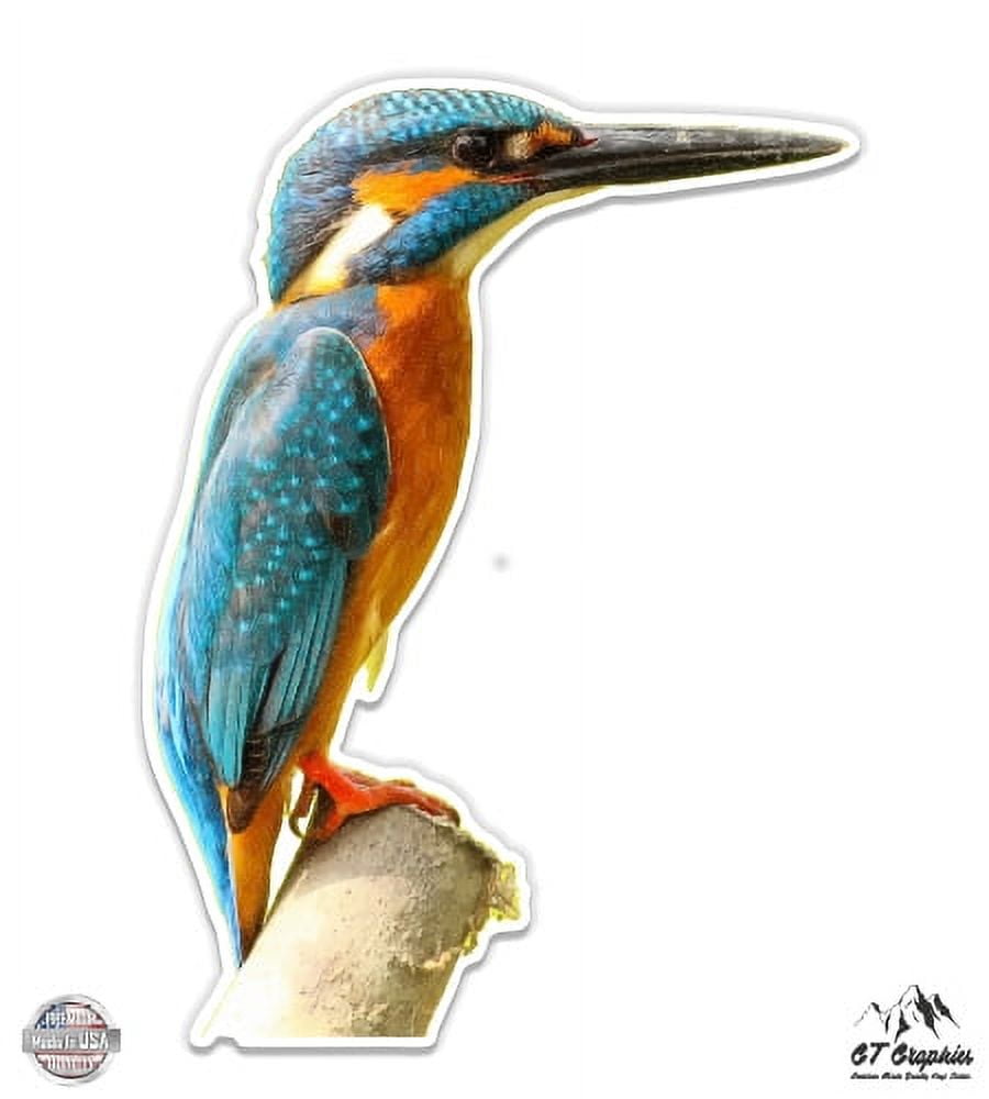 Kingfisher - 12" Vinyl Sticker Waterproof Decal - Walmart.com