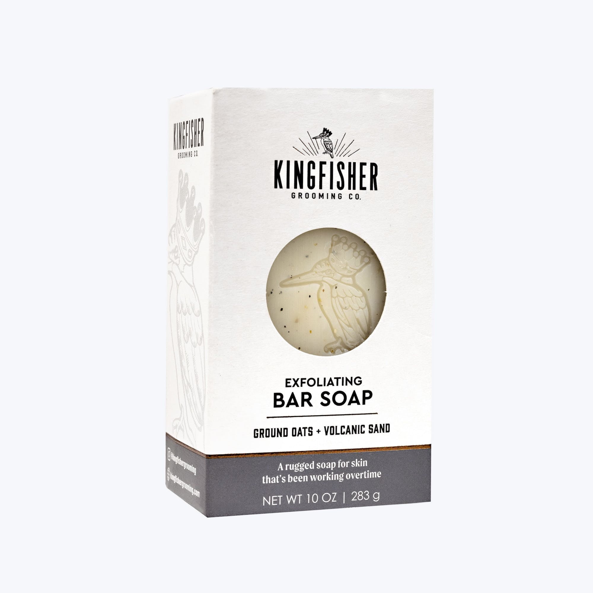 Kingfisher Co. Men's Exfoliating Bar Soap, Sandalwood and Black Pepper ...