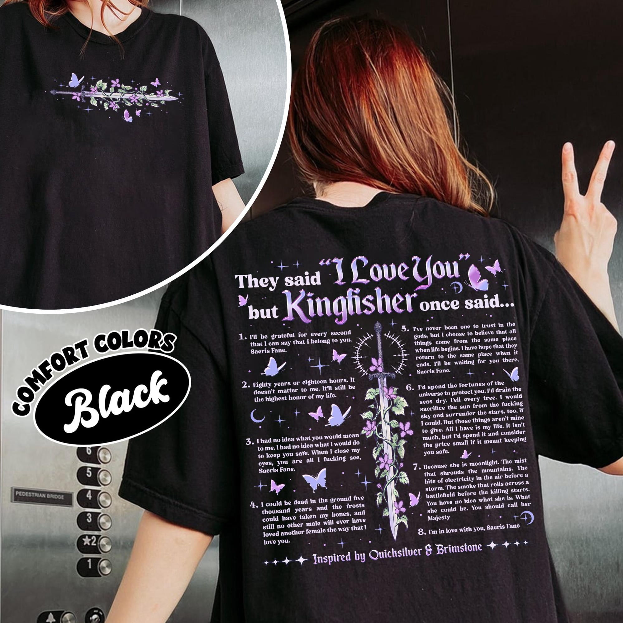 Kingfisher I Love You In Quicksilver Shirt Brimstone Book Merch ...