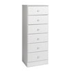 Free Shipping! Gymax 6 Drawer Chest Dresser Clothes Storage Bedroom Tall Furniture Cabinet White ...